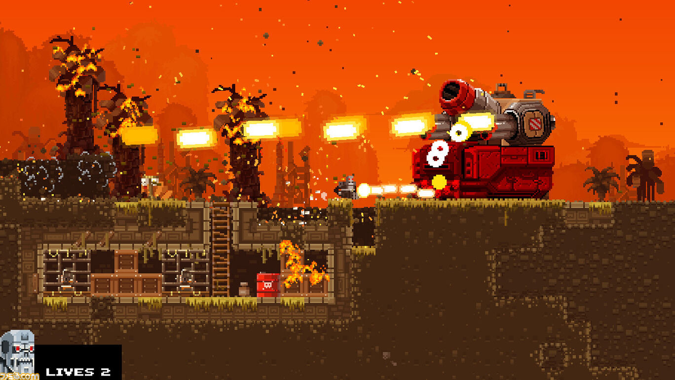 『Broforce』映画スターっぽいキャラが暴れまくる、爆発成分が多めな爽快2Dアクション【とっておきインディー】 | ゲーム・エンタメ最新情報のファミ通.com