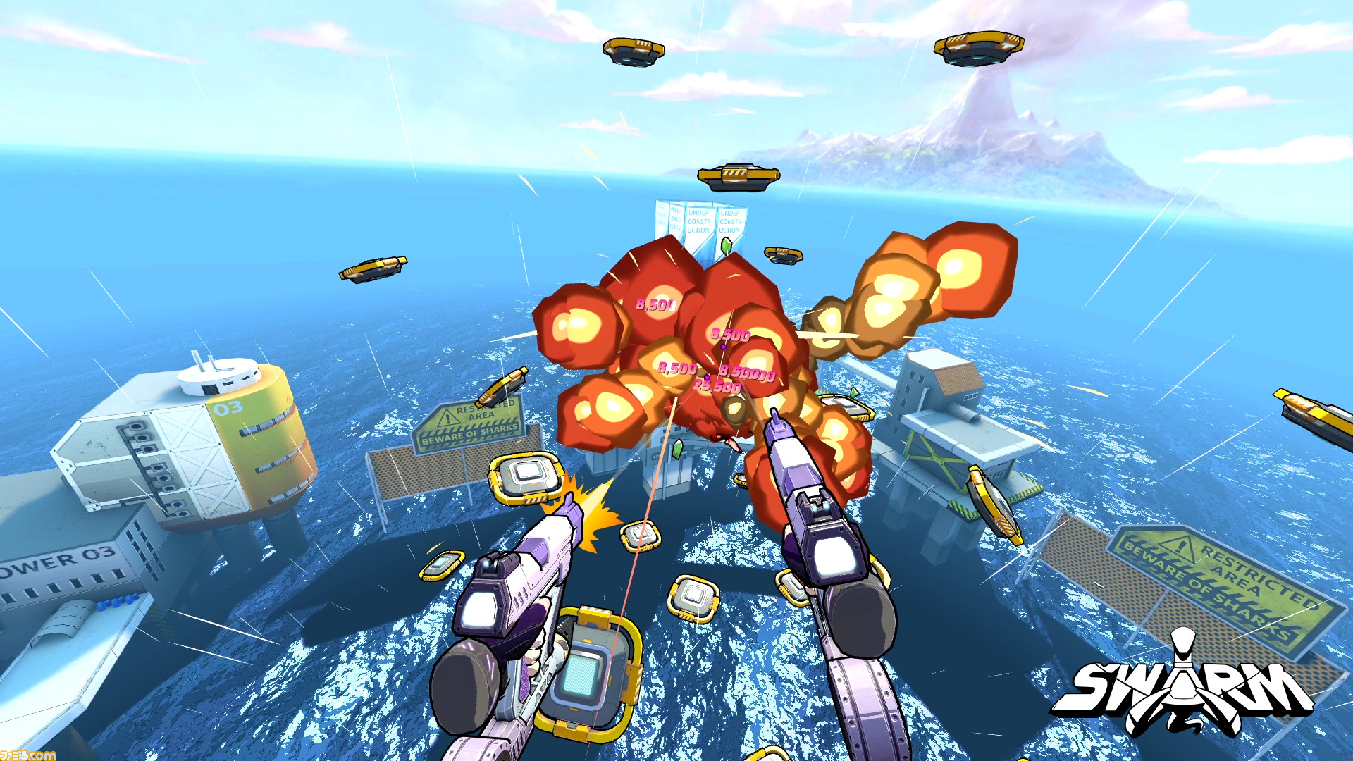 VR『Swarm』空中を縦横無尽にグラップルで飛び回る爽快ガンアクション。コードレスならではの体験が味わえる【おすすめゲームレビュー】 | ゲーム・エンタメ最新情報のファミ通.com