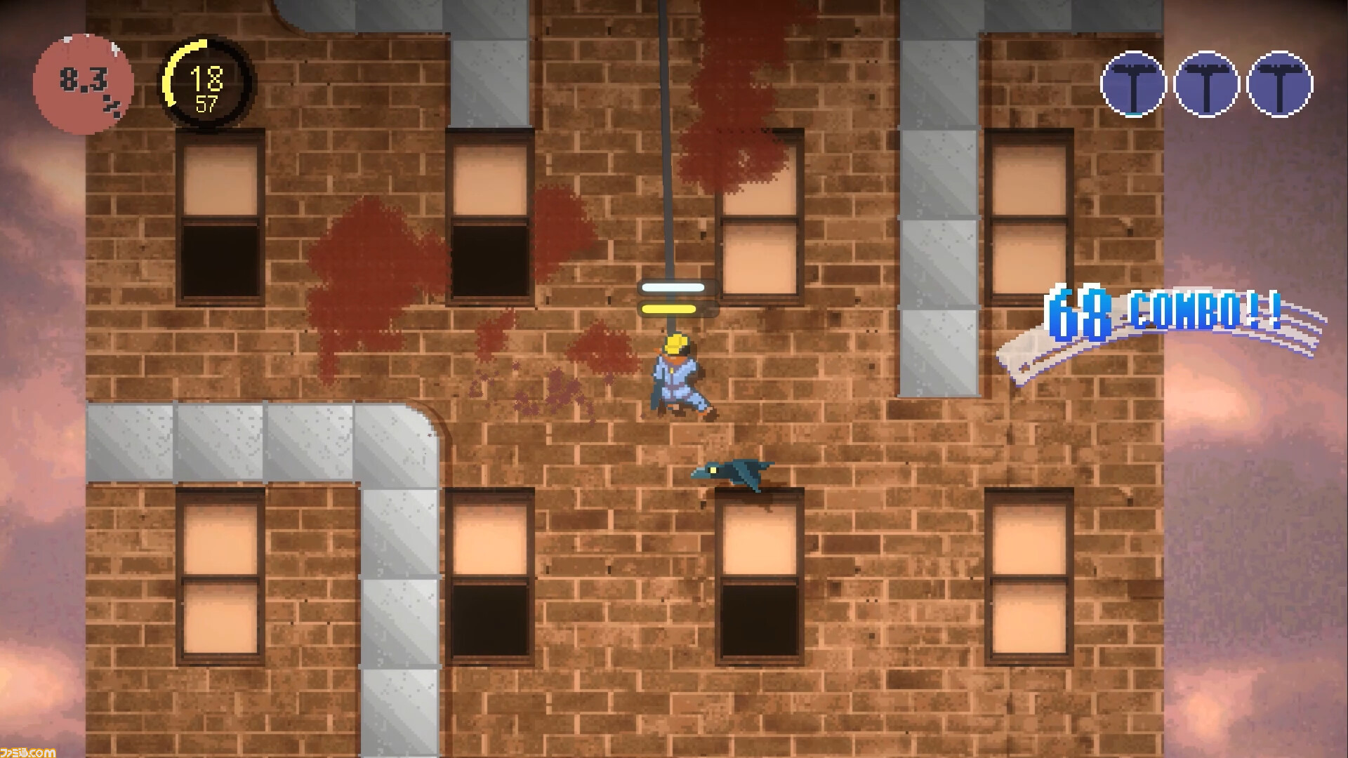 ローグライクビル清掃アクション『SKY THE SCRAPER』。夢を追って実家を飛び出した若者の現実味溢れるストーリーにも注目【BitSummit Let's Go!!】 | ゲーム ...