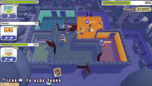 協力しながらリフォームする『Tools Up! Ultimate Edition』のSwitch/PS5/PS4版が本日（2/1）発売。全 ...