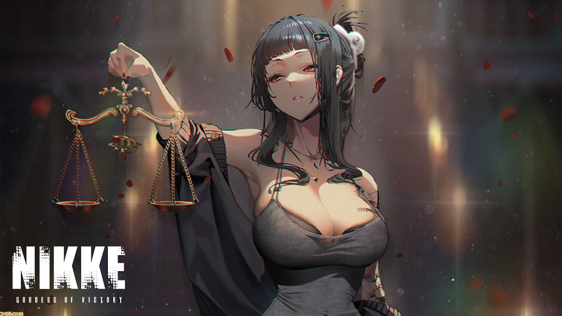 天秤持った女の子の魅力 [303493227]